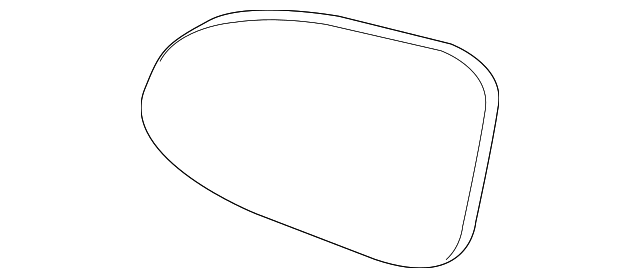 2019-2021 Porsche Macan Mirror Glass 95B-857-521-Q | Sunset Porsche Parts