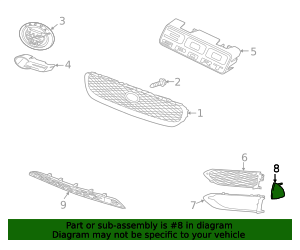 T4A6182LML - Grille Molding 2017-2020 Jaguar F-Pace | AutoNationParts.com