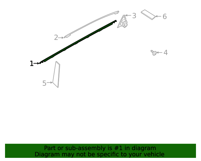 2019-2020 Kia Forte Belt Molding - Passenger Side (RH) 83220-M6010 ...