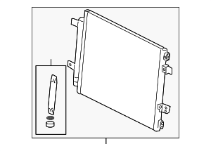 2013-2015 Jaguar XF Condenser C2Z31742 | JaguarParts.com