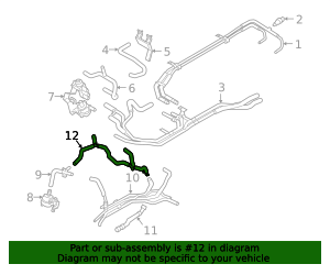 2020-2022 Ford Escape Inlet Hose LX6Z-18B402-HPE | TascaParts.com