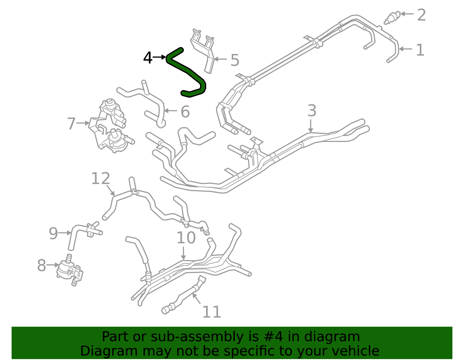 LX6Z-18472-HAD - 2020-2024 Ford - Heater Hose | Sunrise Ford Parts