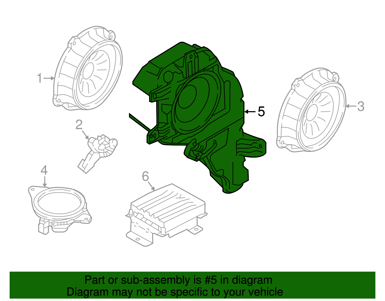 96380-D3150 - High-Quality Speaker for 2019-2021 Hyundai Tucson ...