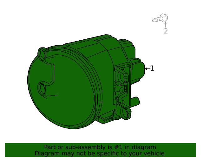 2015-2024 Toyota Fog Lamp Assembly 81220-0E030 | Toyota Parts Delivered