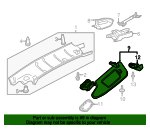 2017-2023 Porsche Sun-Visor 981-731-031-57-OE6 | Porsche Marin