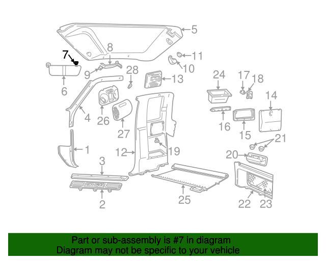 2007-2011 Ford Ranger Retainer 7L5Z-1004132-AB | TascaParts.com