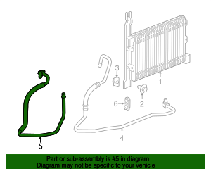 2012-2016 Chevrolet Engine Oil Cooler Inlet Pipe 22795659 GM ...