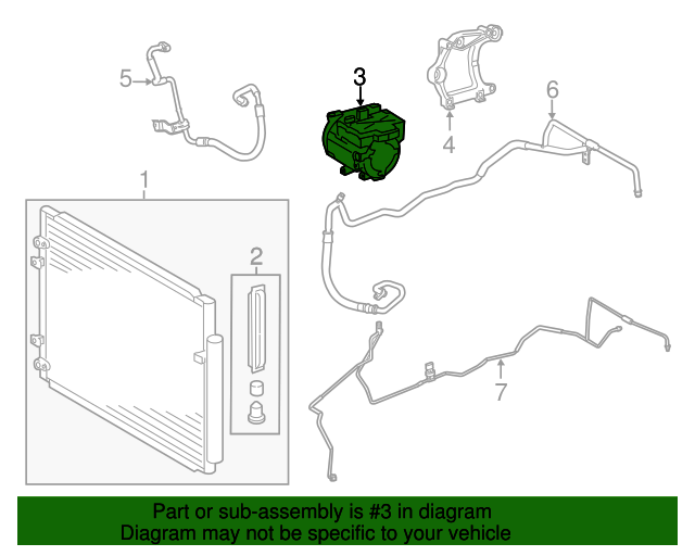 2017-2019 Toyota Highlander Compressor Assembly 88370-48130 | Toyota ...