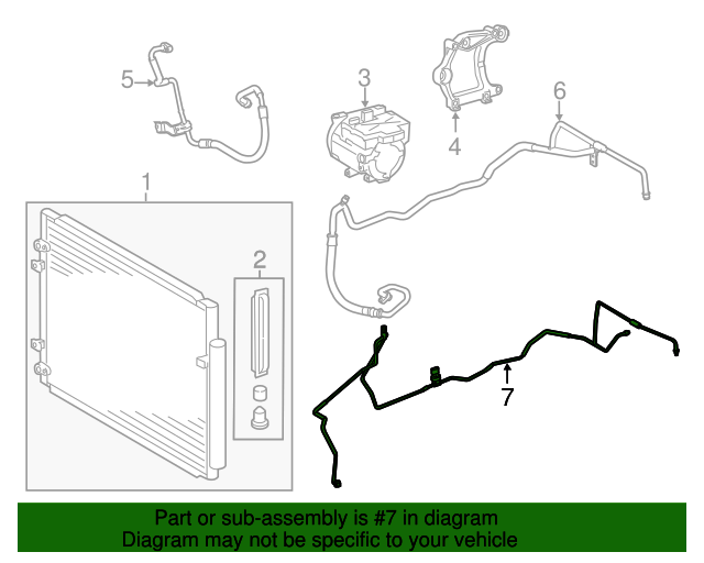 2014-2017 Toyota Highlander Liquid Line 88716-0E340 | OEM Parts Online