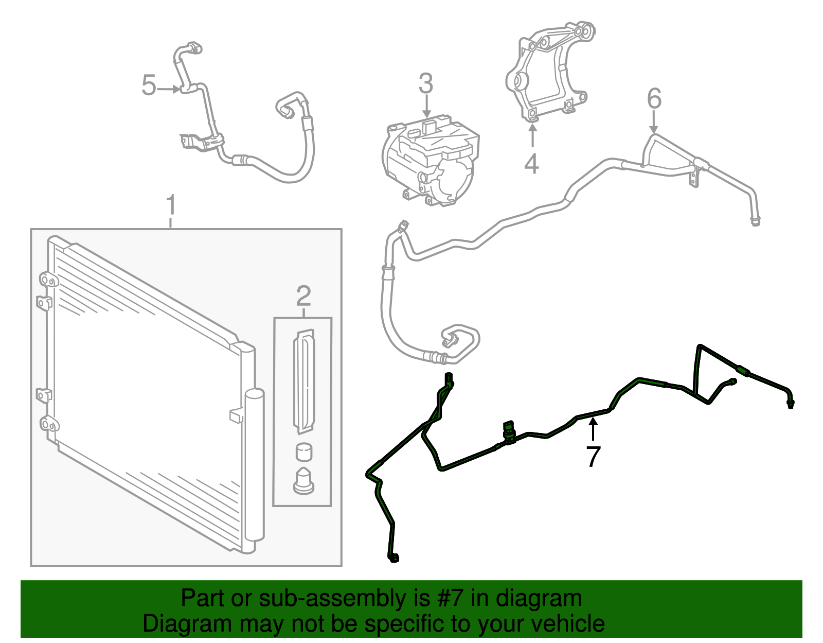 88710-0E360 - High-Quality A/C Pipe for 2017-2019 Toyota Highlander ...