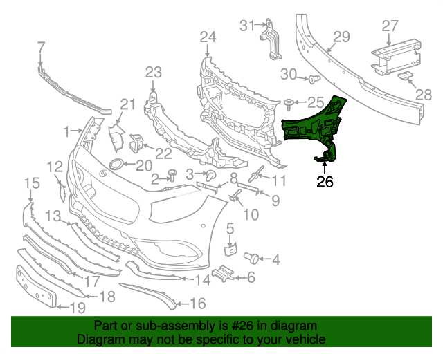 217-885-15-65 - Side Mount 2015-2017 Mercedes-Benz | Mercedes-Benz USA ...