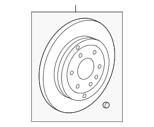 Genuine OEM Rear Disc Brake Rotor Part# 22768973 Fits 2007-2017 GM: Up ...