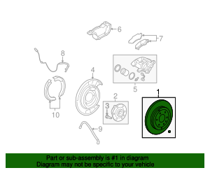 2007-2017 GM Rear Disc Brake Rotor 22768973 GM | GMPartsDirect.com