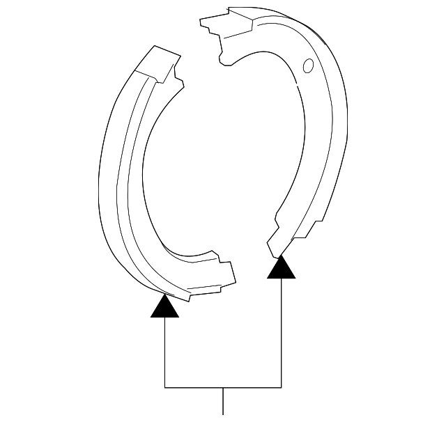 2007-2019 GM Rear Parking Brake Shoe Kit 22782942 GM | GMPartsDirect.com