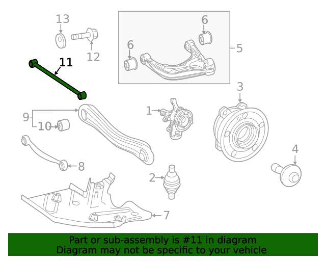 167-350-58-00-64 - Tie Rod Mercedes-Benz USA Parts