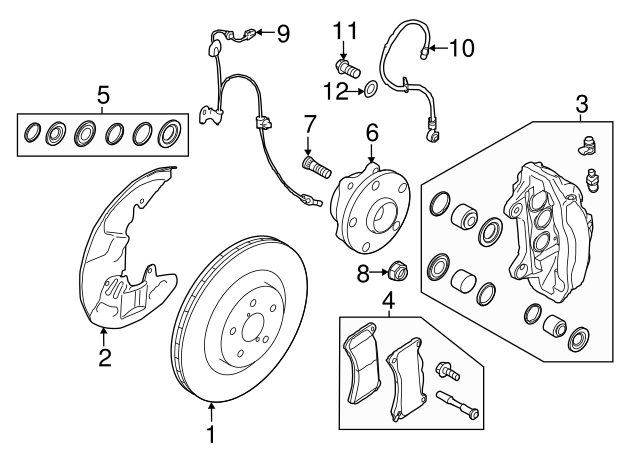 2018-2024 Subaru Brake Pads Front 26296VA041 | Subaru Parts Store