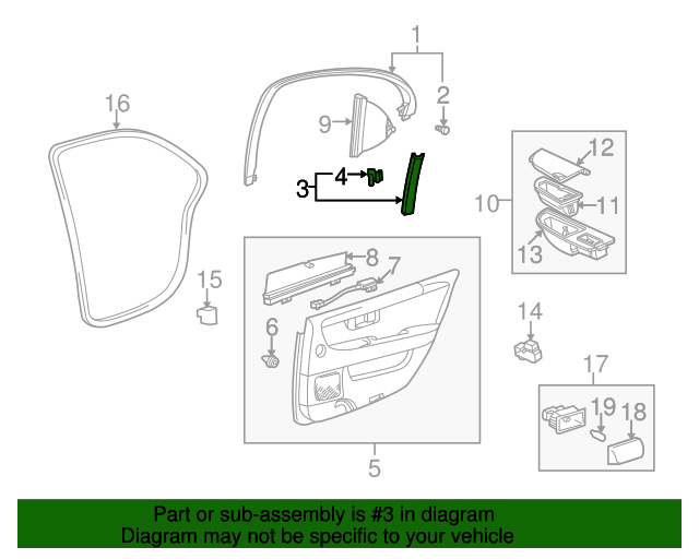 2001-2006 Lexus LS430 Rear Trim 67676-50010-E1 | OEM Parts Online