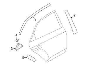 84127-1M000 - Protect Strip 2010-2013 Kia Forte | Kia.Parts Store