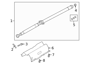 Genuine OEM Drive Shaft Assembly Part# LR117518 Fits 2020-2021 Land ...