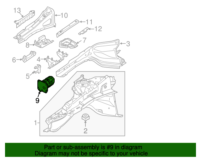 2010-2018 Volvo Rail Section 31353135 | TascaParts.com