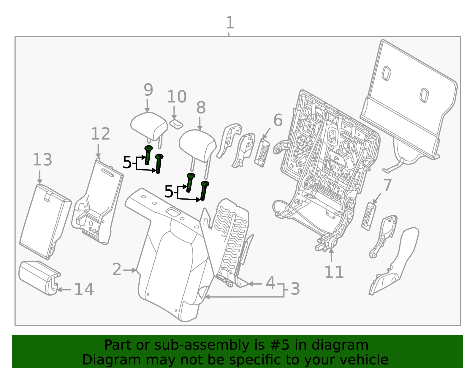 89372-J6000-UBL - Guide Assembly R S H Rest W O Lvr 2022-2025 Genesis ...