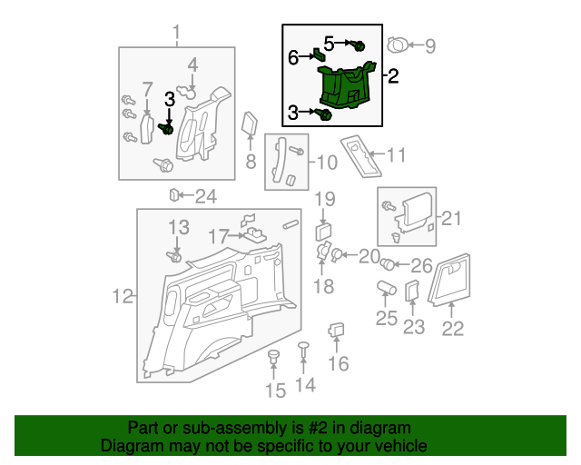 84141-SZA-A03ZC - Pillar Trim 2009-2015 Honda Pilot | Honda Parts Online