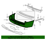 2017-2020 Chevrolet Suburban Rear Upper Bumper Cover 84560927 GM ...