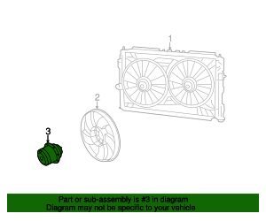 2008-2017 Mopar Fan Motor - Driver's Side (LH) 68031874AA | TascaParts.com