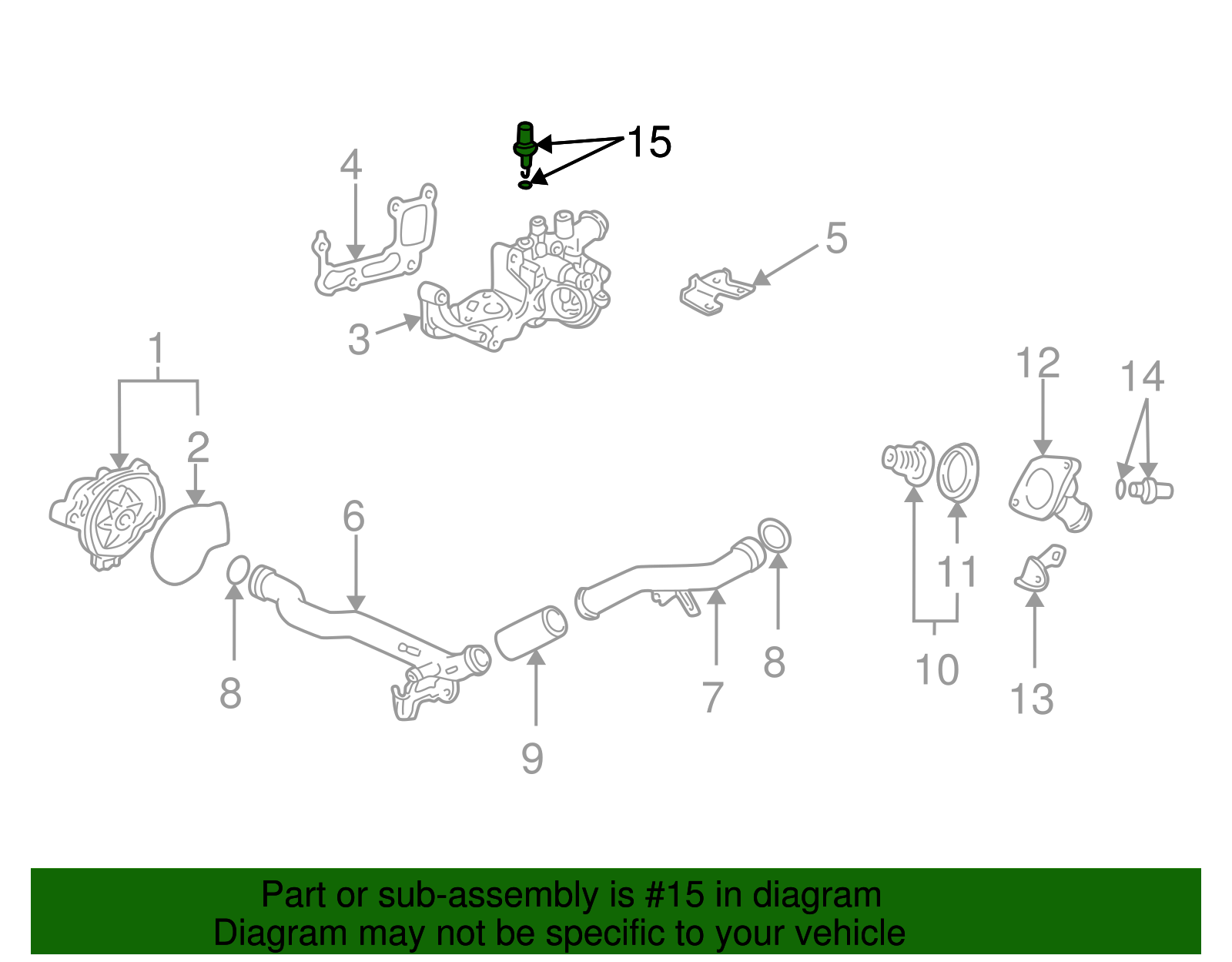 OEM 2001-2011 Honda Coolant Temp Sensor 37870-PLC-004 | Honda ...