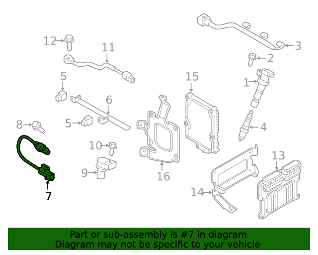 2012-2019 Hyundai Crankshaft Position Sensor 39310-3C600 | OEM Parts Online