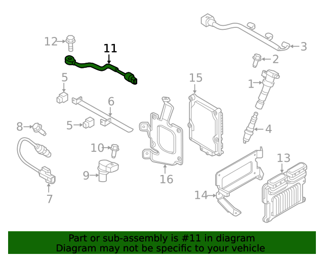 Hyundai - 39320-3C300 - Knock Sensor - 2010-2019 Hyundai | OEM Hyundai ...