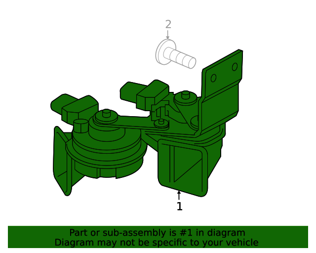 463-542-08-00 - Horn 2019-2023 Mercedes-Benz | Mercedes-Benz USA Parts