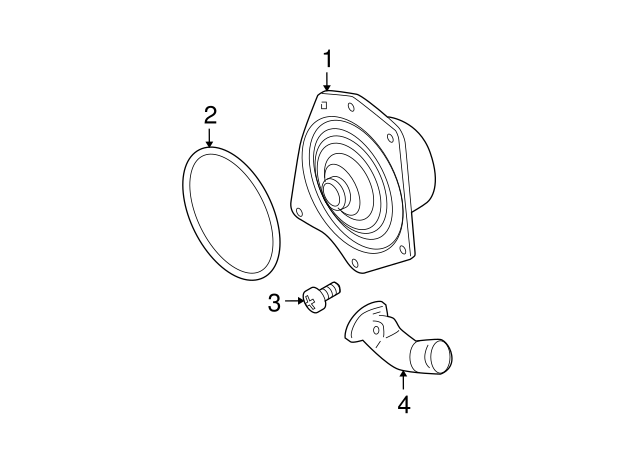 2005-2010 Mopar Thermostat Housing 4792916AE | TascaParts.com