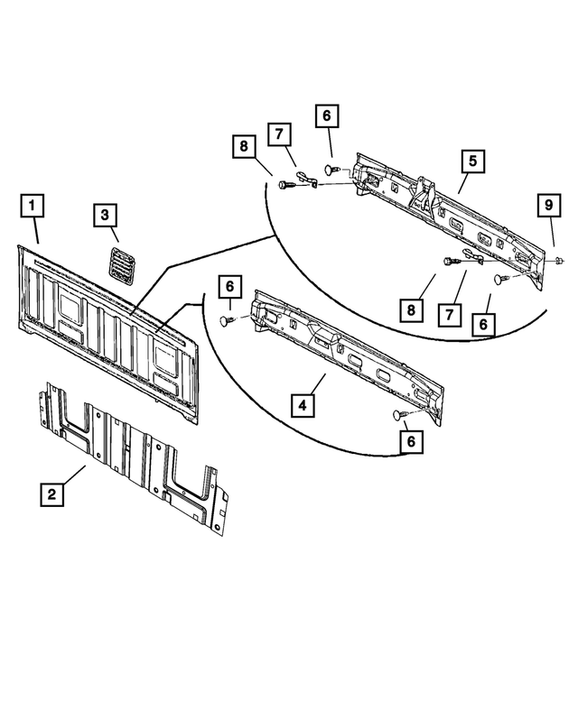 2006-2024 Mopar Cab Back Panel 68525515AA | Mopar eStore