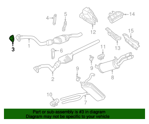 1998-2014 Volkswagen Converter & Pipe Gasket 8D0-253-115-C | Volkswagen ...