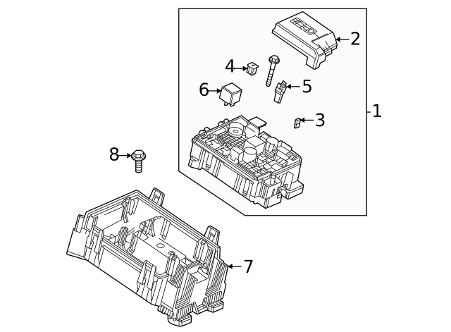 2021-2022 Chevrolet Trailblazer Engine Wiring Harness Junction Block ...
