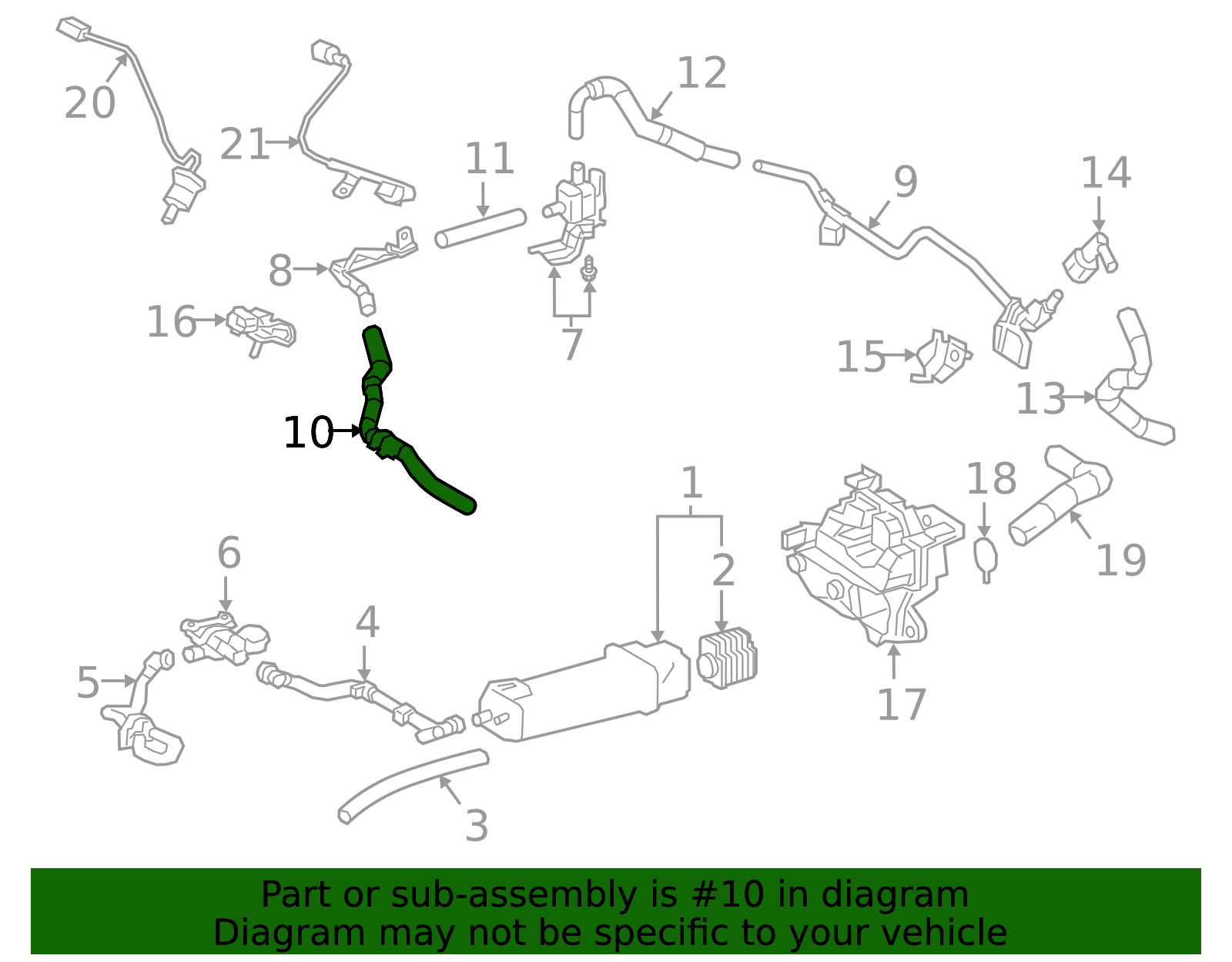 2019-2024 Lexus UX250h | Vacuum Hose | 23826-24060 | Express Lexus Parts