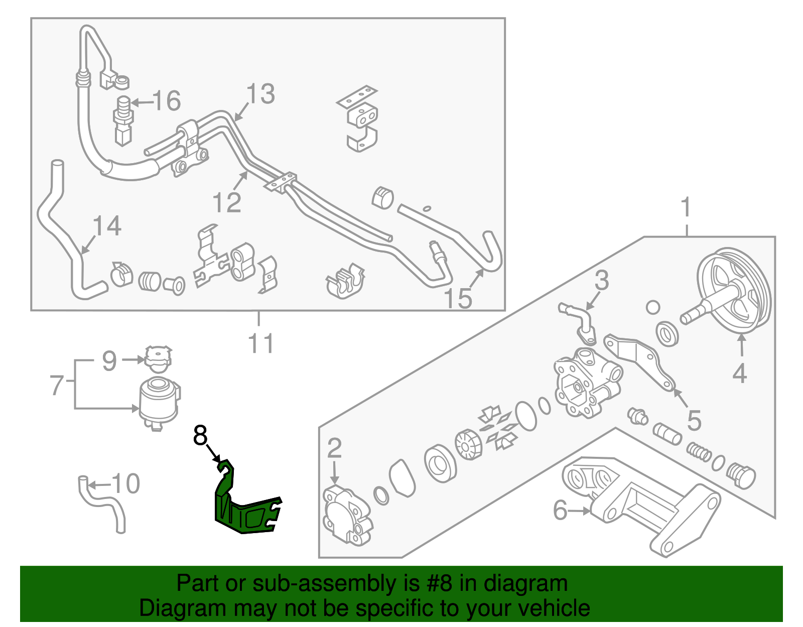 2003-2007 Nissan 350Z Reservoir Bracket 49190-AM60A | Nissan Parts Central