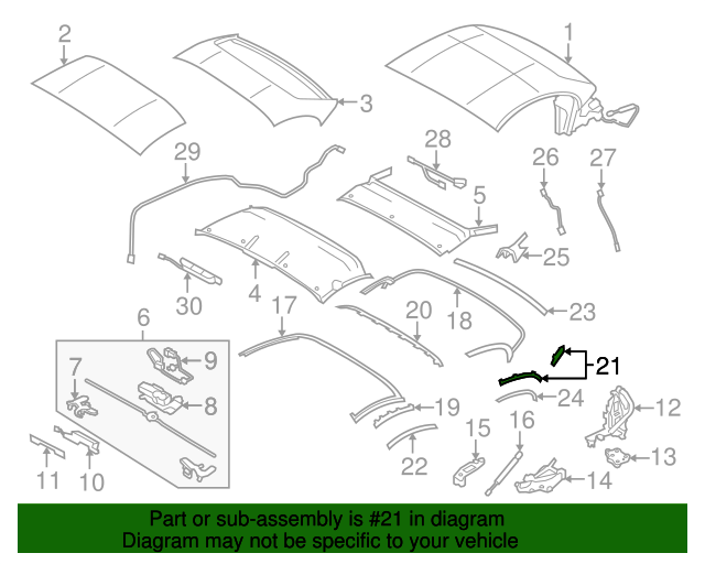 54377256889 - 2009-2016 BMW Z4 Rear Rail (54-37-7-256-889) | BMW of ...