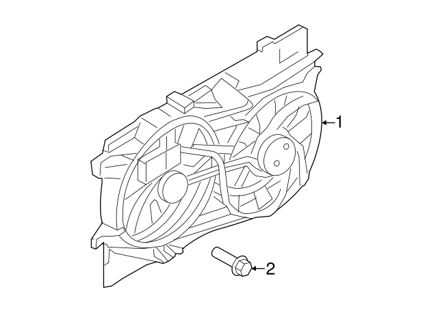 2015-2024 Ford Engine Cooling Fan Assembly F2GZ-8C607-E | TascaParts.com