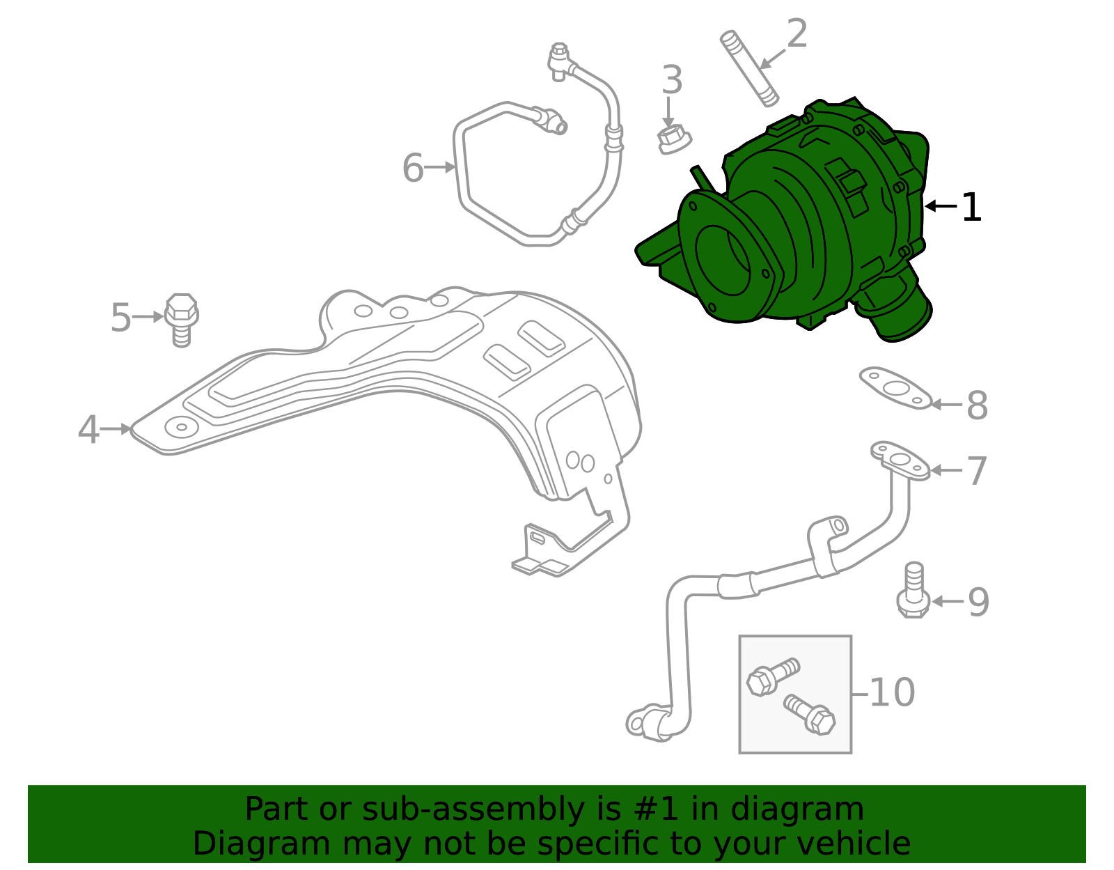 2015-2019 Ford Turbocharger BK3Z-6K682-U | Dealer Auto Parts