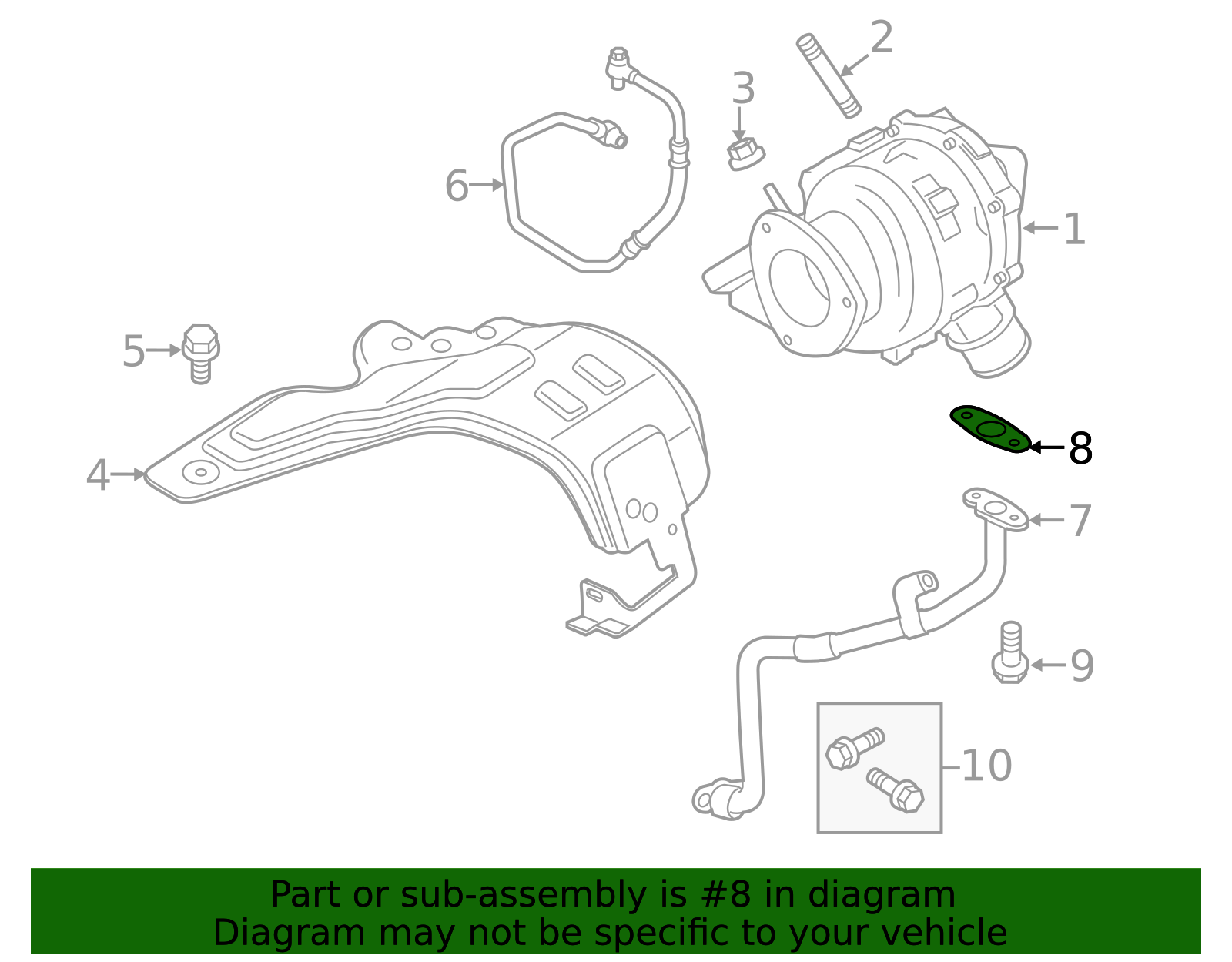 2013-2021 Ford Oil Return Tube Gasket 4R8Z-6N652-A | OEM Parts Online