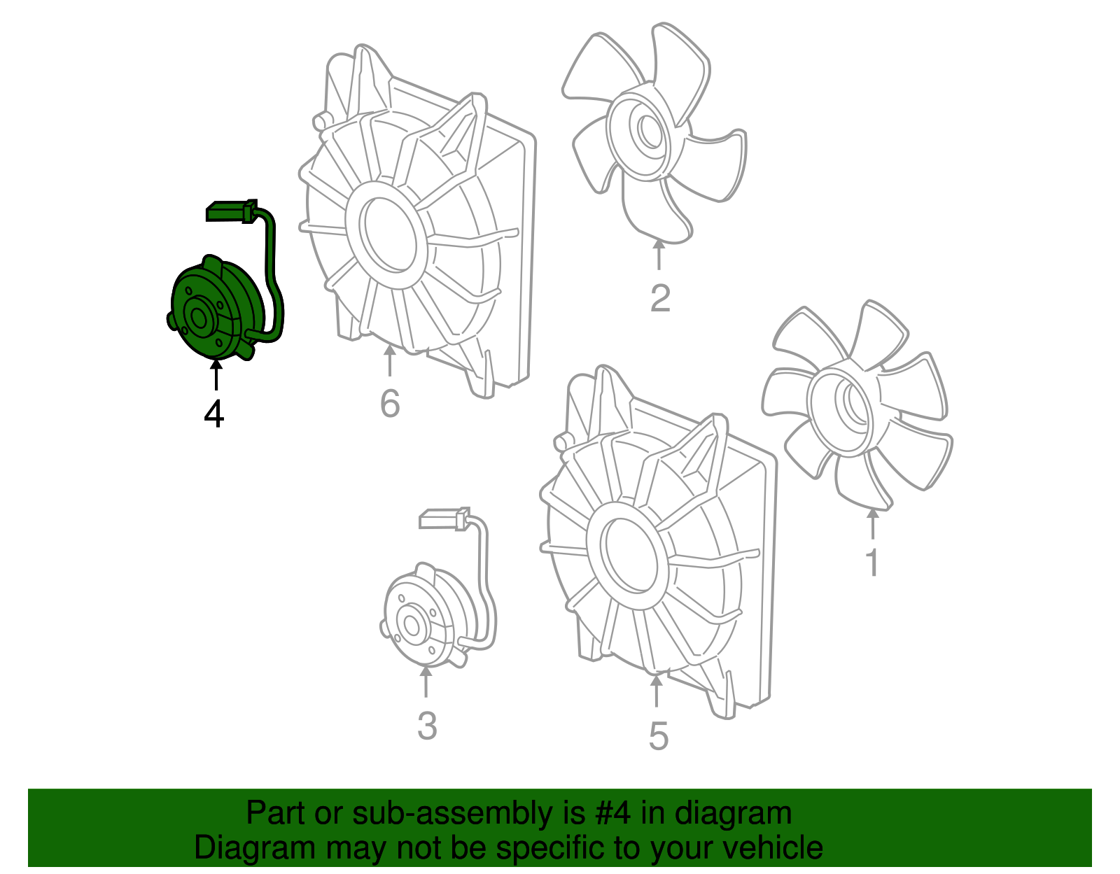 19030-RMX-A51 - 2006-2011 Honda Civic - Motor Cooling Fan (Denso ...