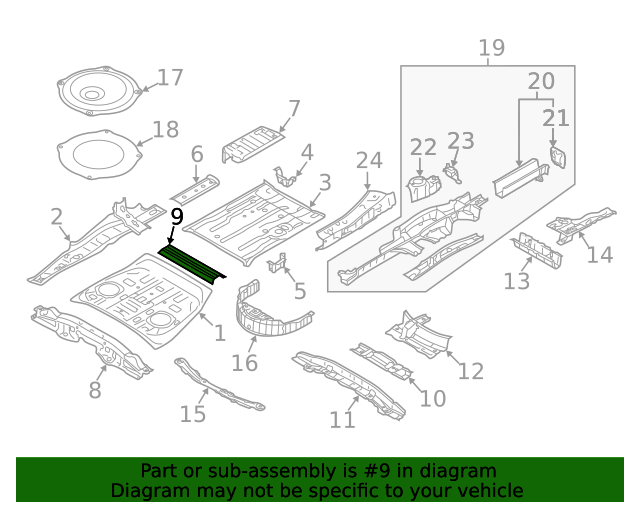 52140XC12A9P - Upper Cross-Member - 2019-2022 Subaru Ascent | Subaru ...