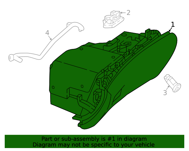 290-680-44-03-1C88 - Glove Box 2021-2023 Mercedes-Benz | Mercedes-Benz ...