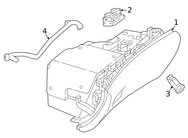 290-680-44-03-1C88 - Glove Box 2021-2023 Mercedes-Benz | Mercedes-Benz ...