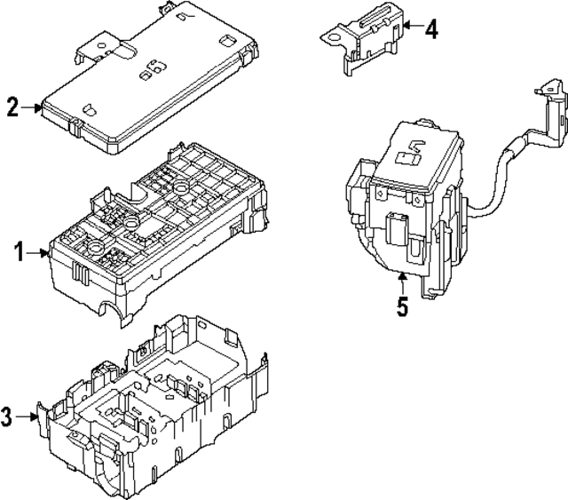 Genuine OEM Ford Part - Fuse Box MB3Z-14A068-G | Genuine OEM Ford Parts ...