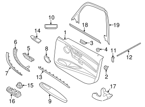 51417279311 - 2012-2020 BMW Door Pull Handle (51-41-7-279-311) | BMW of ...