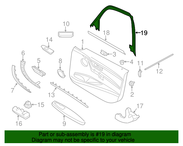 51337323508 - 2012-2019 BMW Frame Cover (51-33-7-323-508) | BMW of ...