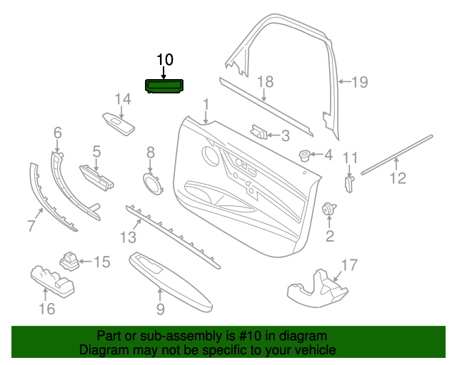 63317941911 - 2012-2022 BMW Courtesy Lamp (63-31-7-941-911) | BMW of ...